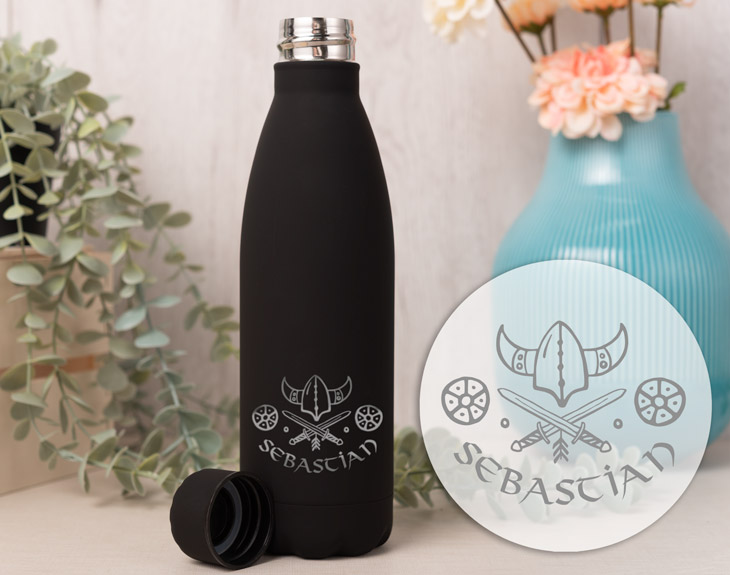 Customised stainless steel nature bottle "Vikings" - Made in Gift