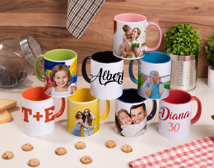 Tasse personnalisée avec intérieur coloré - Madeingift.com