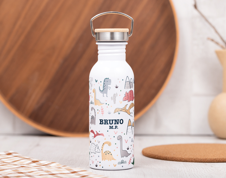 Botella Forest "Dinosaurios de Colores" - Regalo Original