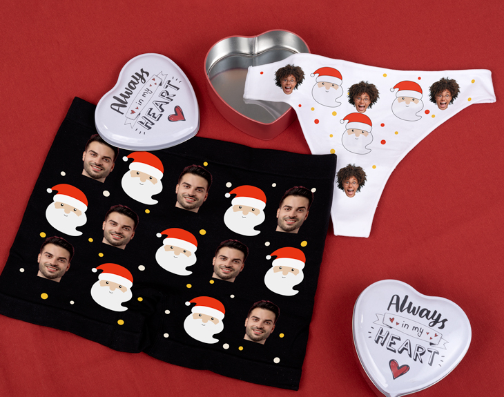 Pack boxer et tanga de Noël - MadeinGift