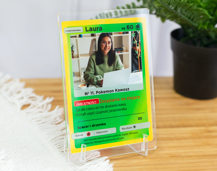 Personalizowana tabliczka metakrylowa "Karty Pokémon".