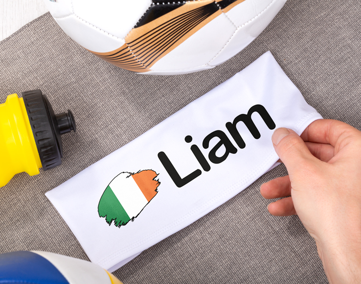 Customised headband "Irish flag" - Made In Gift