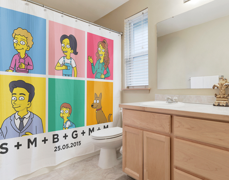 Shower curtain "Simpson Pop" - Made In Gift