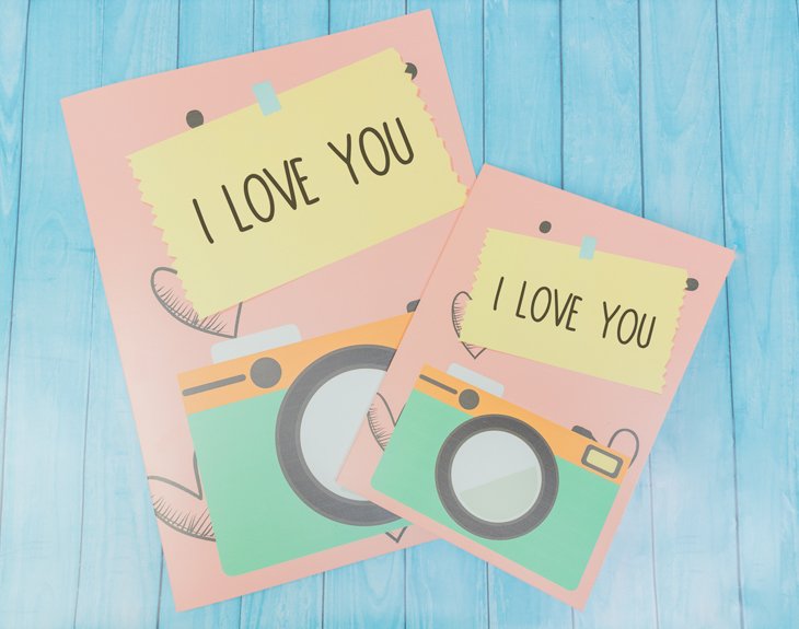 Personalised polaroid sticker album - Made In Gift