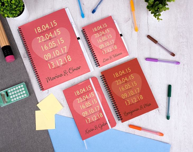 Tabla de madera "Fechas inolvidables"