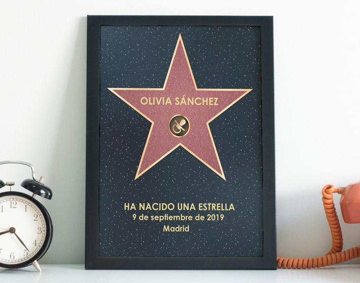 Diploma personalizado "Ha nacido una estrella"