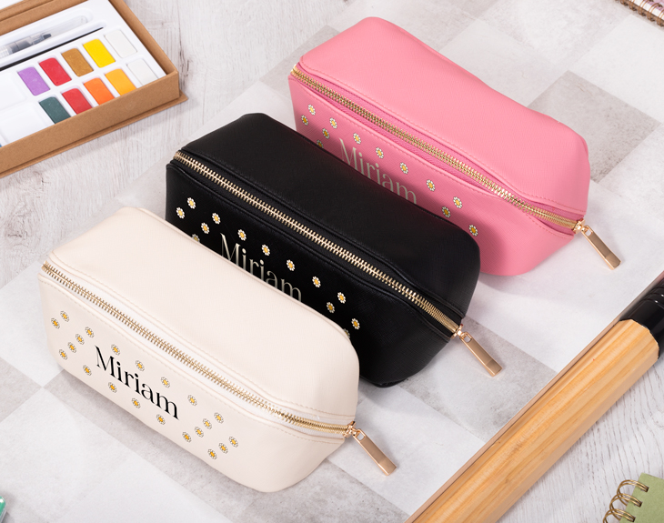 Estuche Elegante "Margaritas" personalizado - Regalo Origina