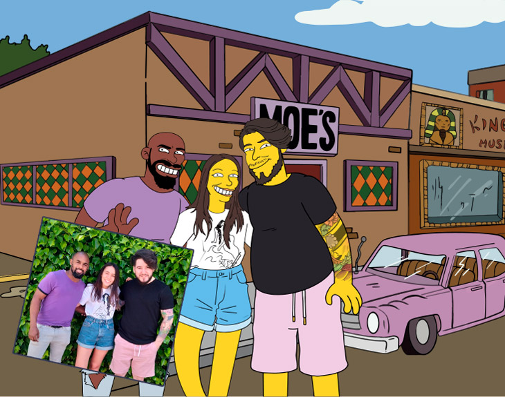 Digital illustration "Simpsons" - Made in Gift
