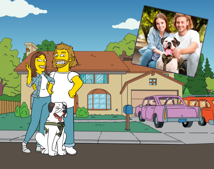 Digital illustration "Simpsons" - Made in Gift