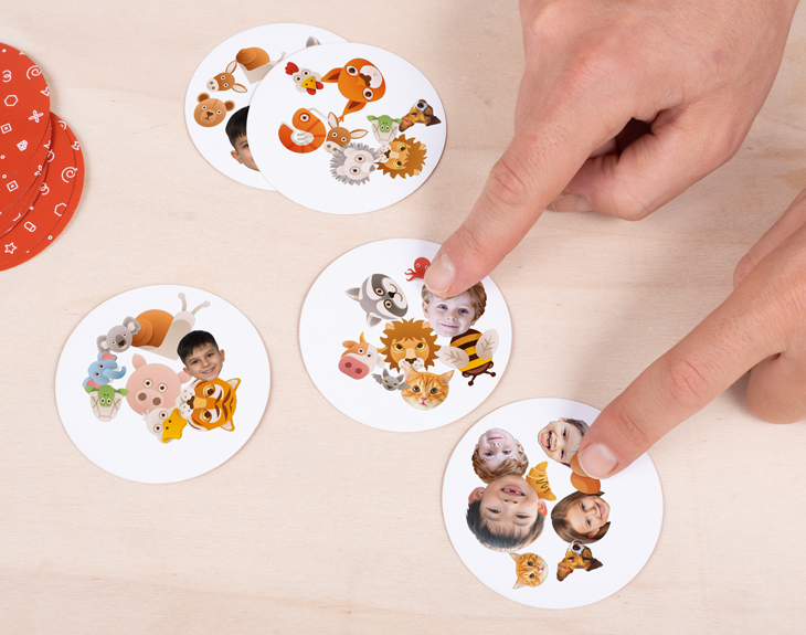 Personalised card game "Animal Dobble" - Made In Gift