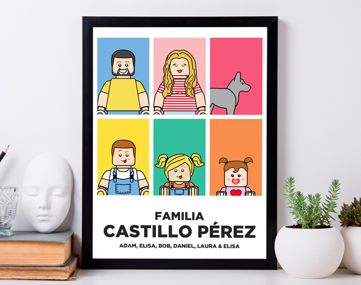 Lámina personalizada "Lego Pop" - Regalo Original