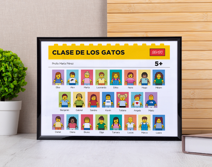 Lámina personalizada "Orla Lego" - Regalo Original