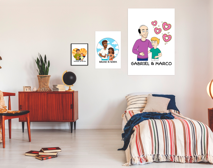 Lámina personalizada "Padre Cartoon" - Regalo Original