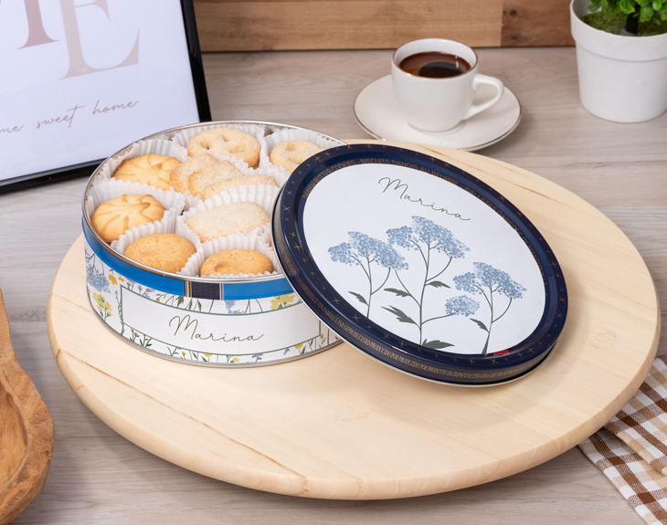 Lata de galletas personalizada "Florecitas" - Regalo Original