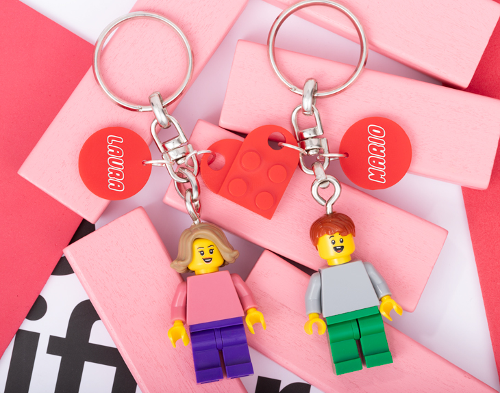 Llaveros Pareja Lego Minifigura - Regalo Original