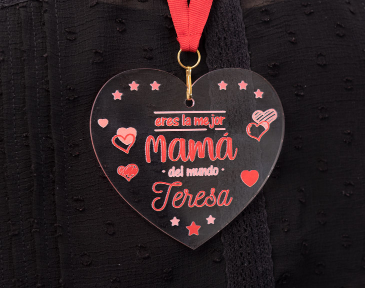 Medalla corazón "Corazones de mamá" - Regalo Original
