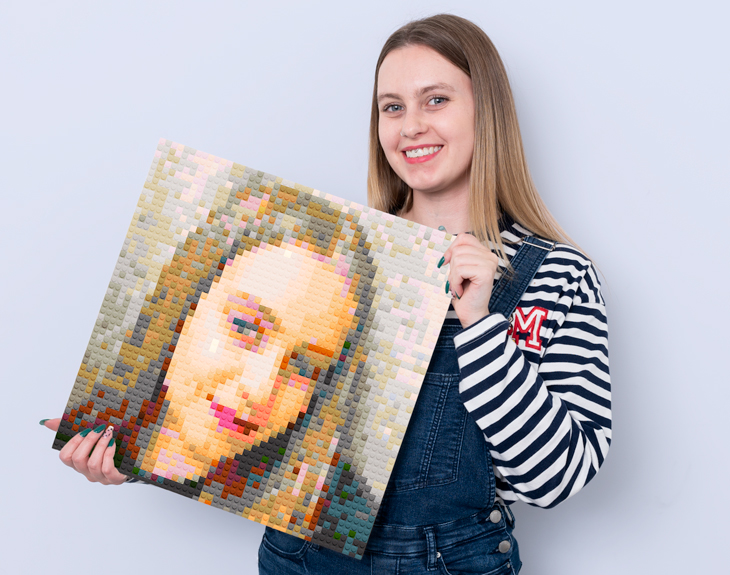 Mosaic blocks puzzle with photo - Made In Giift