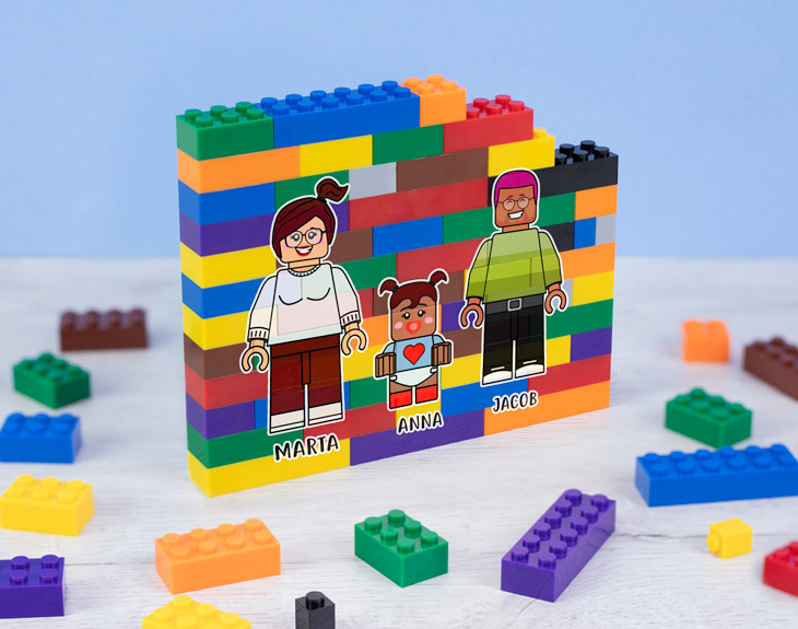 Customised LEGO bricks puzzle - Made in Gift