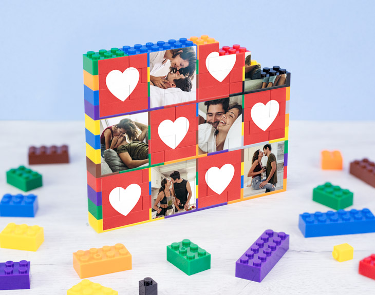 Customised bricks puzzle "Mosaic of love" - Made In Gift