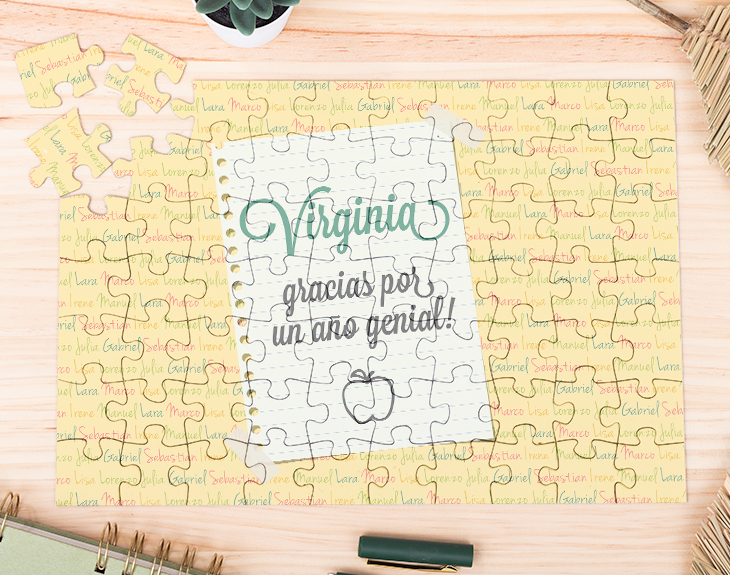 Puzzle "Mensaje en un papel" - Regalo Original