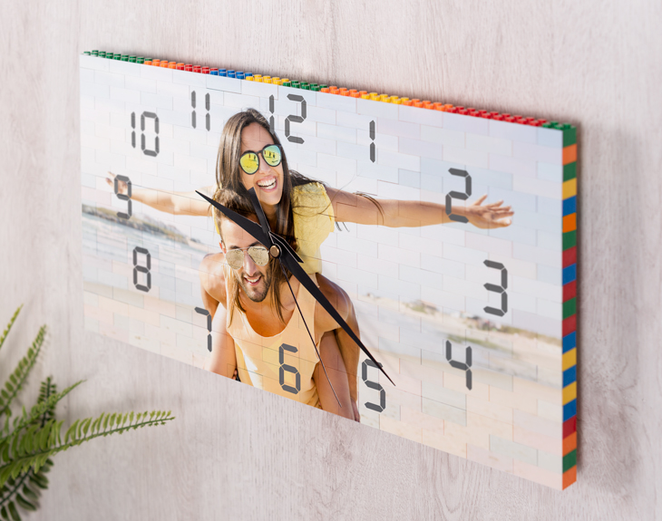 Reloj puzzle de bloques personalizado - Regalo Original