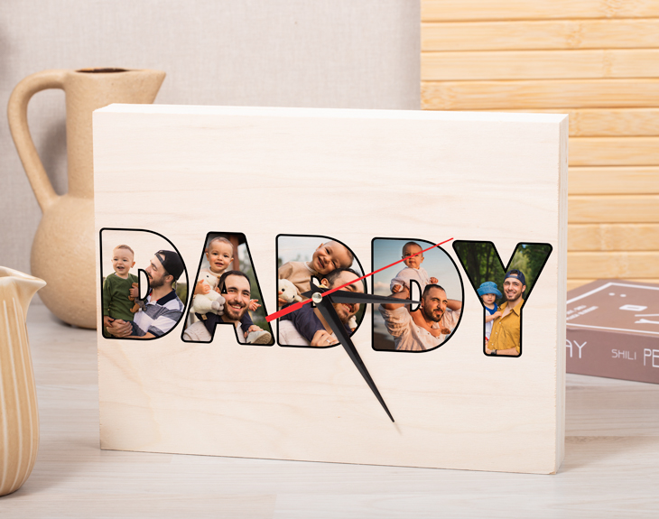 Personalised clock DADDY - Made In Gift