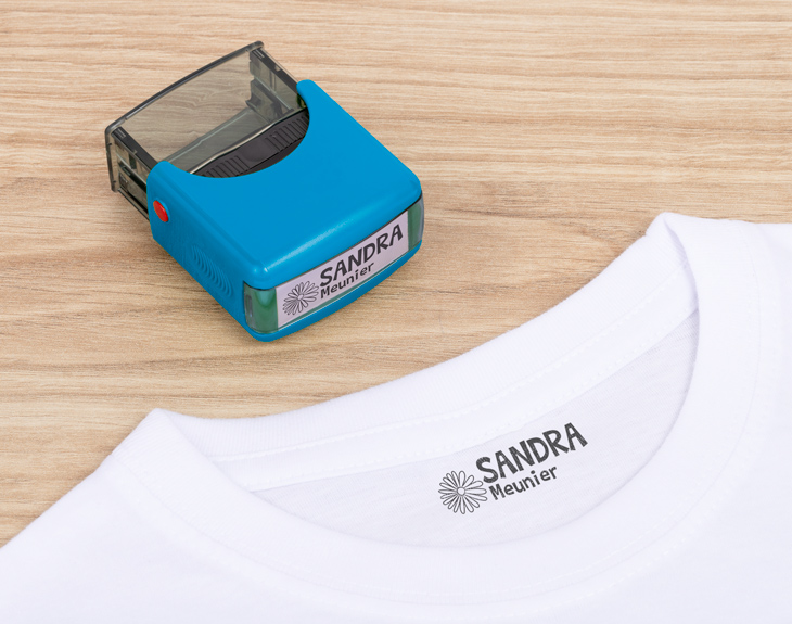 Timbre encreur pour vêtements "Dessins de printemps" - MadeInGift