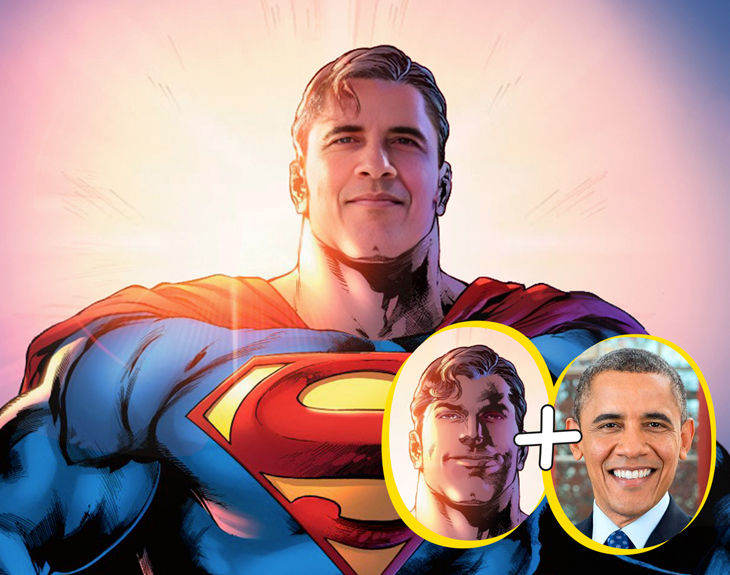 Superman print with your face - Made In Gift