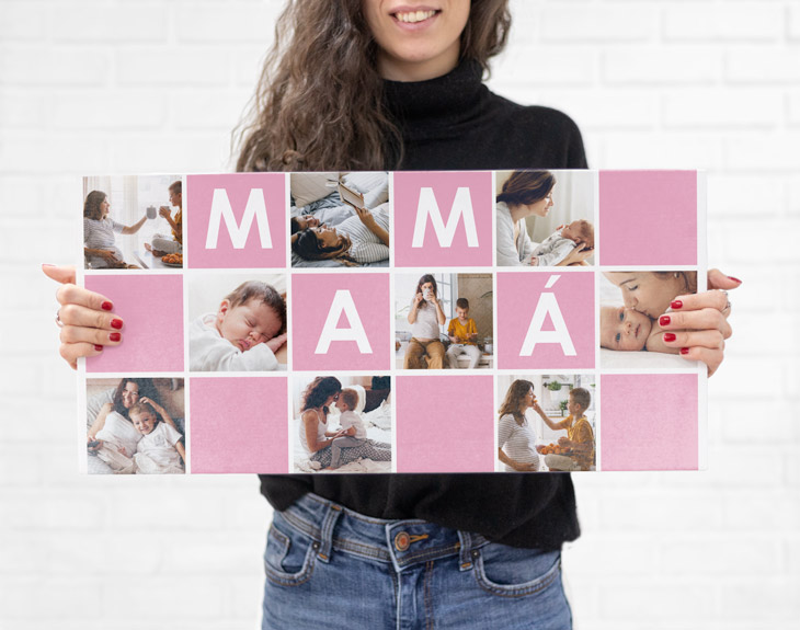 Tableta gigante chocolates "Mosaico de mamá" personalizada - Regalo ...