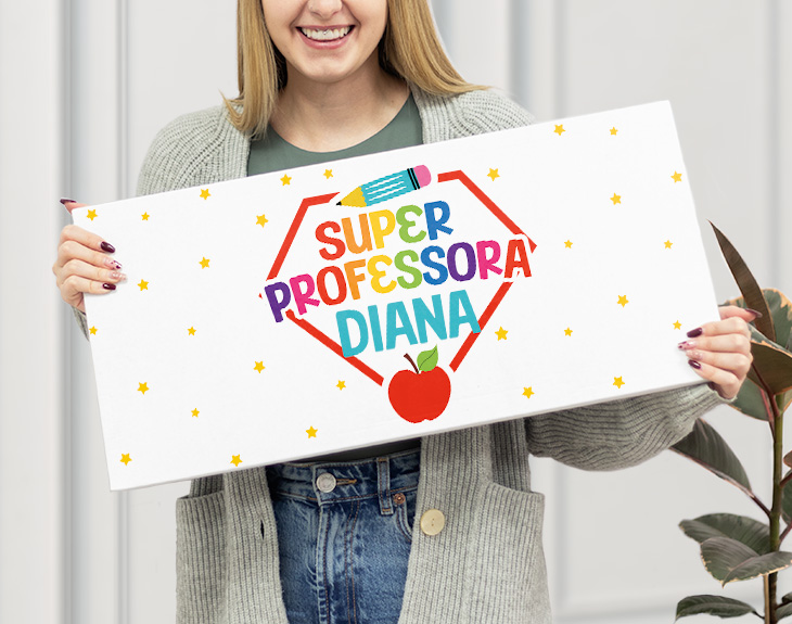 Tablete de chocolate gigante "Super professor"-MadeInGift