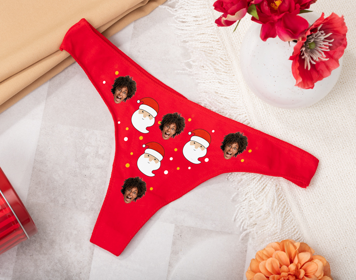 Christmas red thong "Santa Claus" - Made In Gift