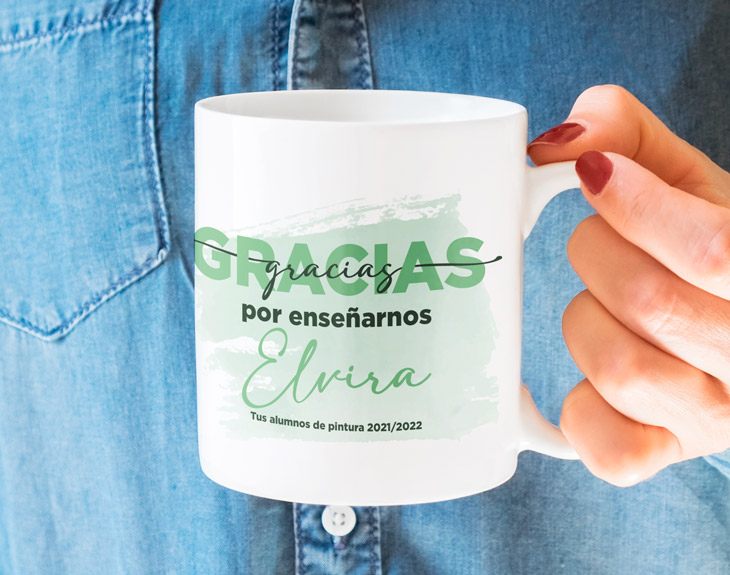 Taza Personalizada "Gracias por..." - Regalo Original