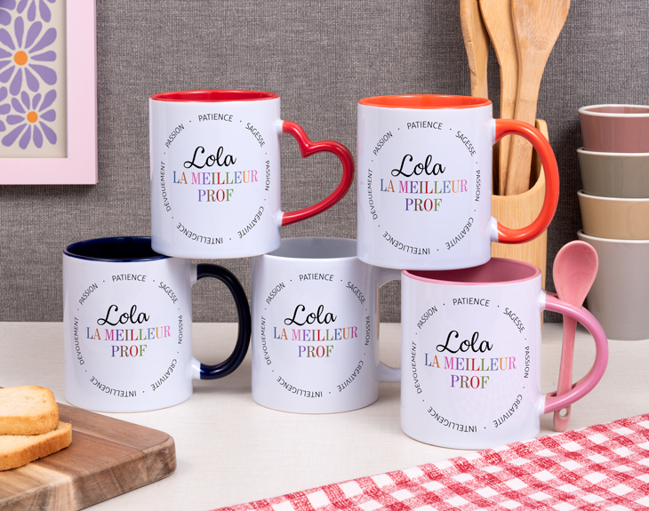 Tasse personnalisée "Mots pour les profs" - Made In Gift