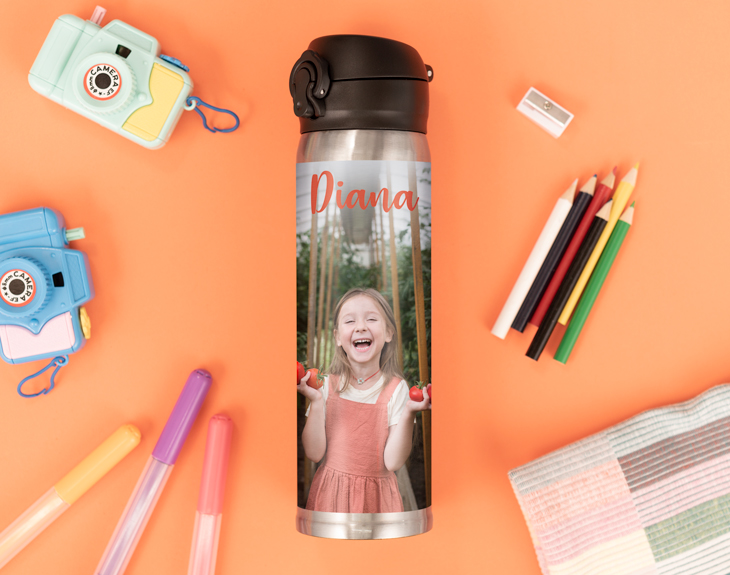Gourde pour enfant personnalisée "Adventure" - MadeinGift