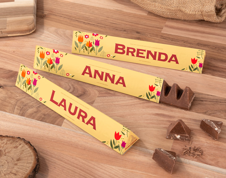 Custom Toblerone Bars