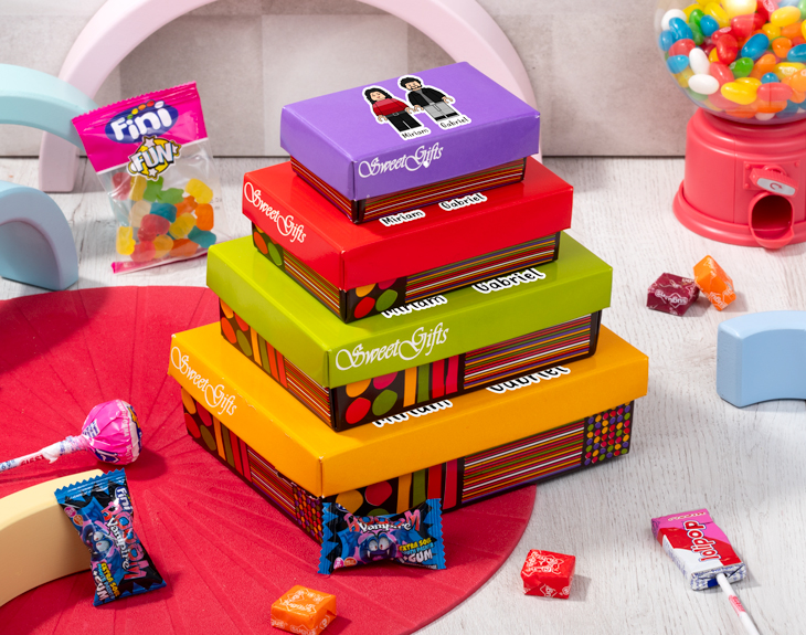 Sweets tower "Lego Family" - Made In Gift