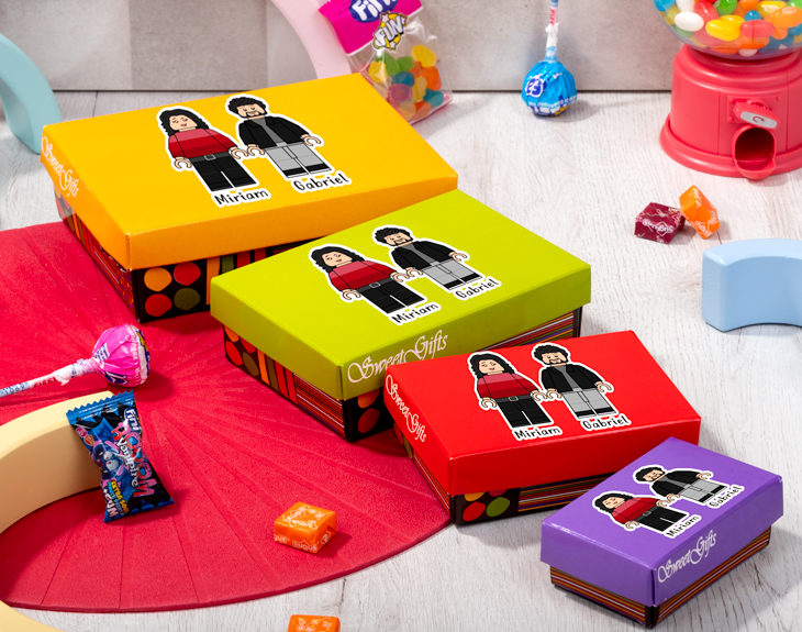 Sweets tower "Lego Family" - Made In Gift