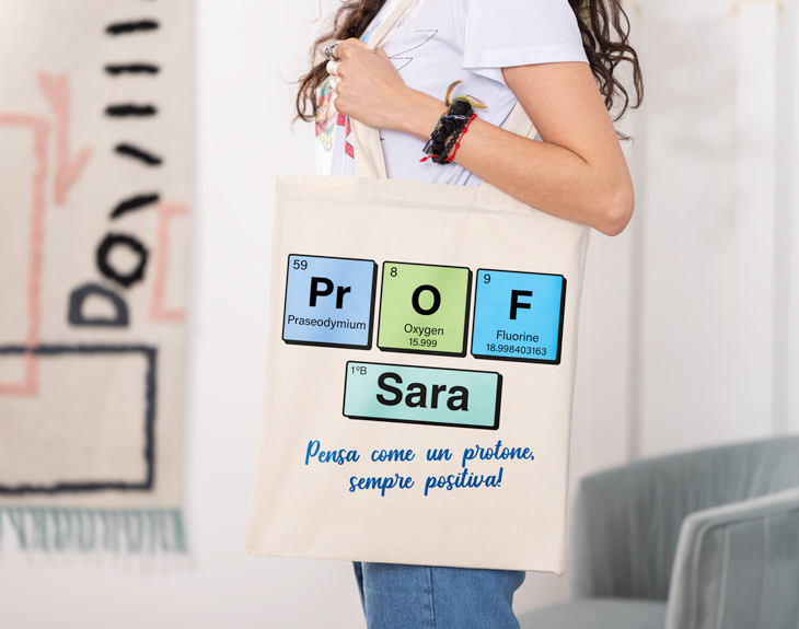 Tote bag "Tavola Periodica: Prof" - Made In Gift
