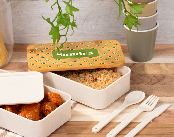 Personalised Tupperware Fuji "Avocado" - Made In Gift