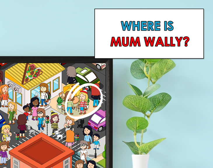 Customised print "Find mum Wally" - Made In Gift