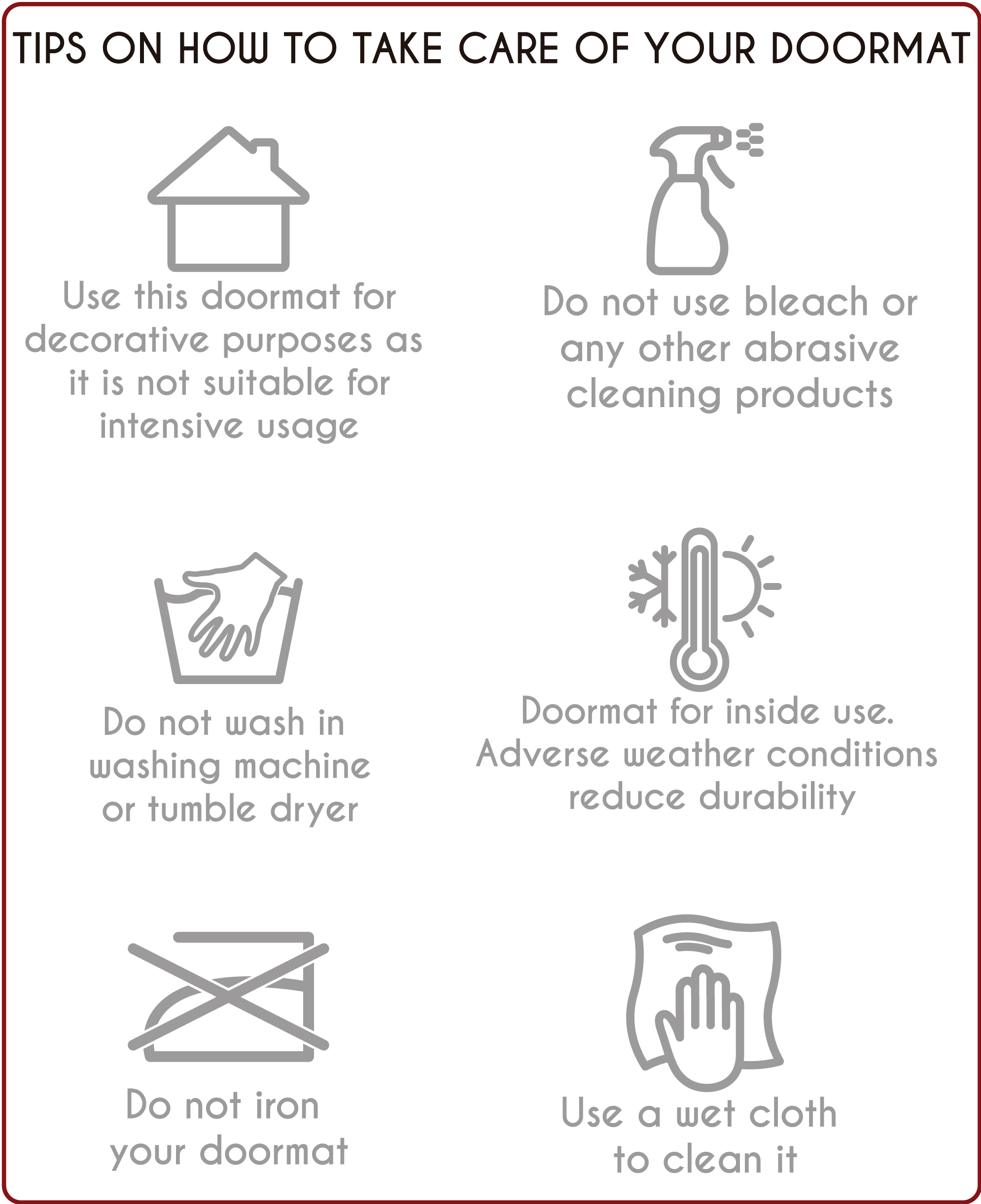 Customised coconut-fibre doormat "LEGO Family"